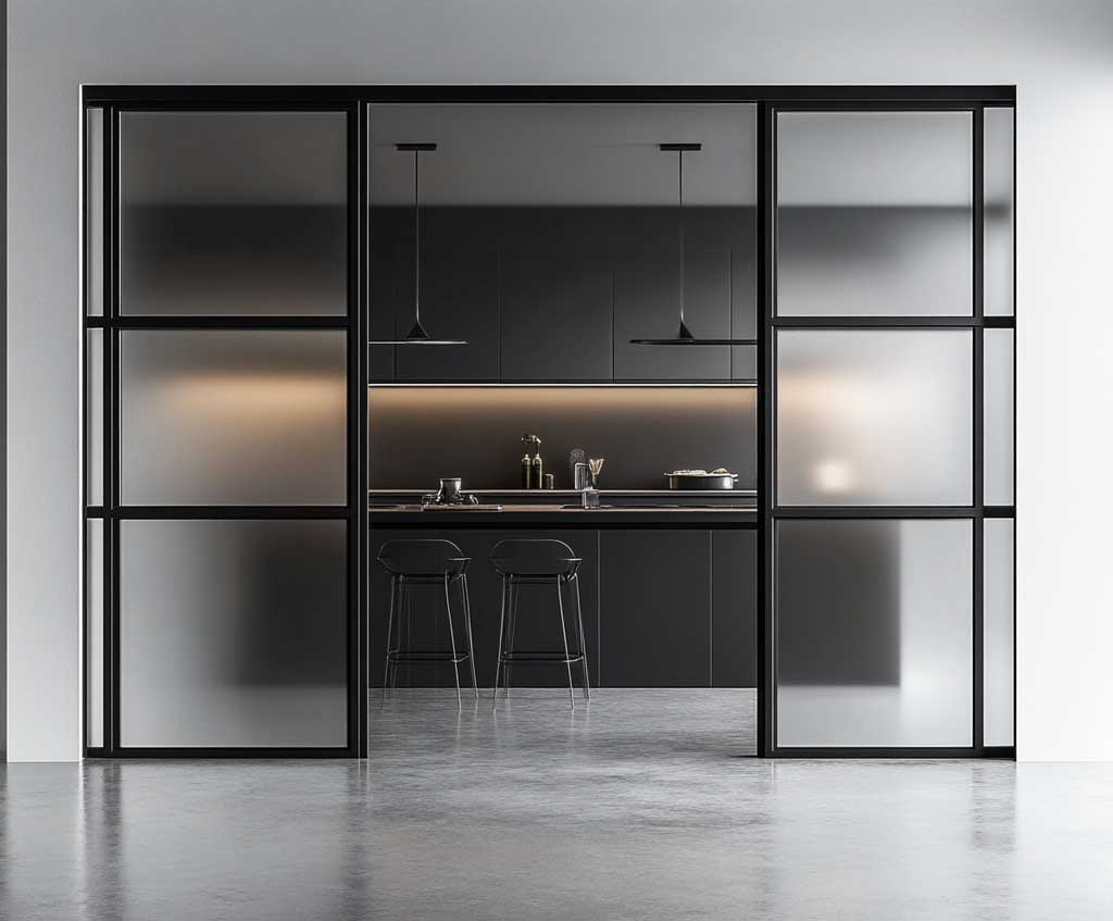 10+ Sleek Modern Kitchen Door Design Concepts for a Minimalist Space ...