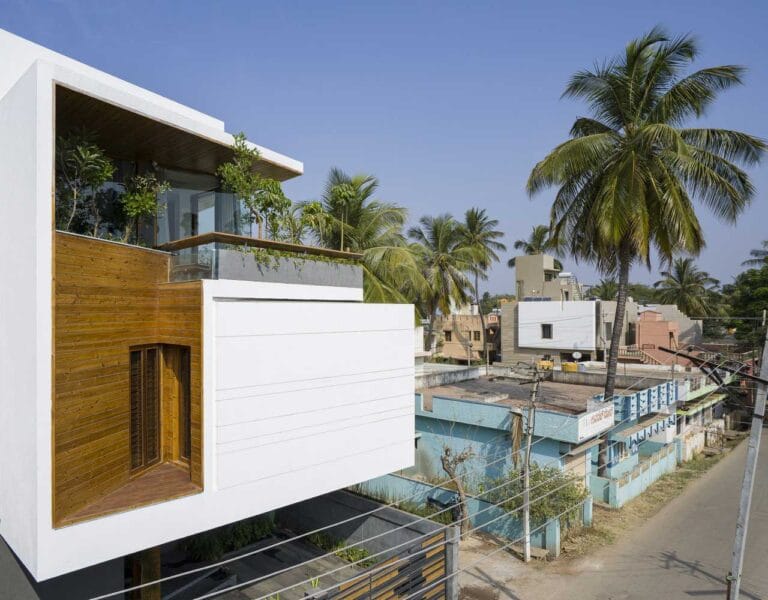 Beautiful House Facade With Unique Exterior Finishes