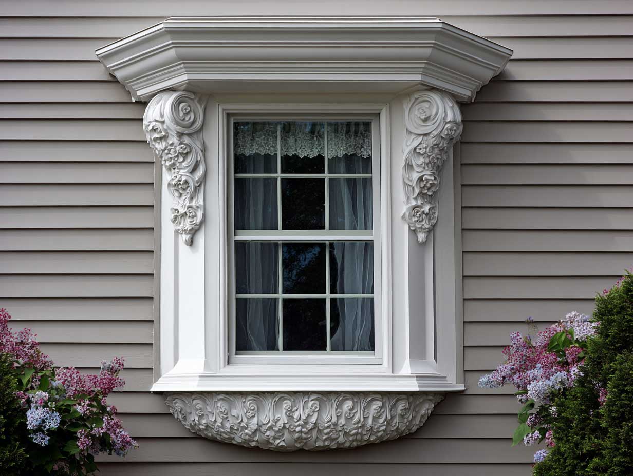 20+ Exterior Window Molding Ideas for Your Home • ArtFasad