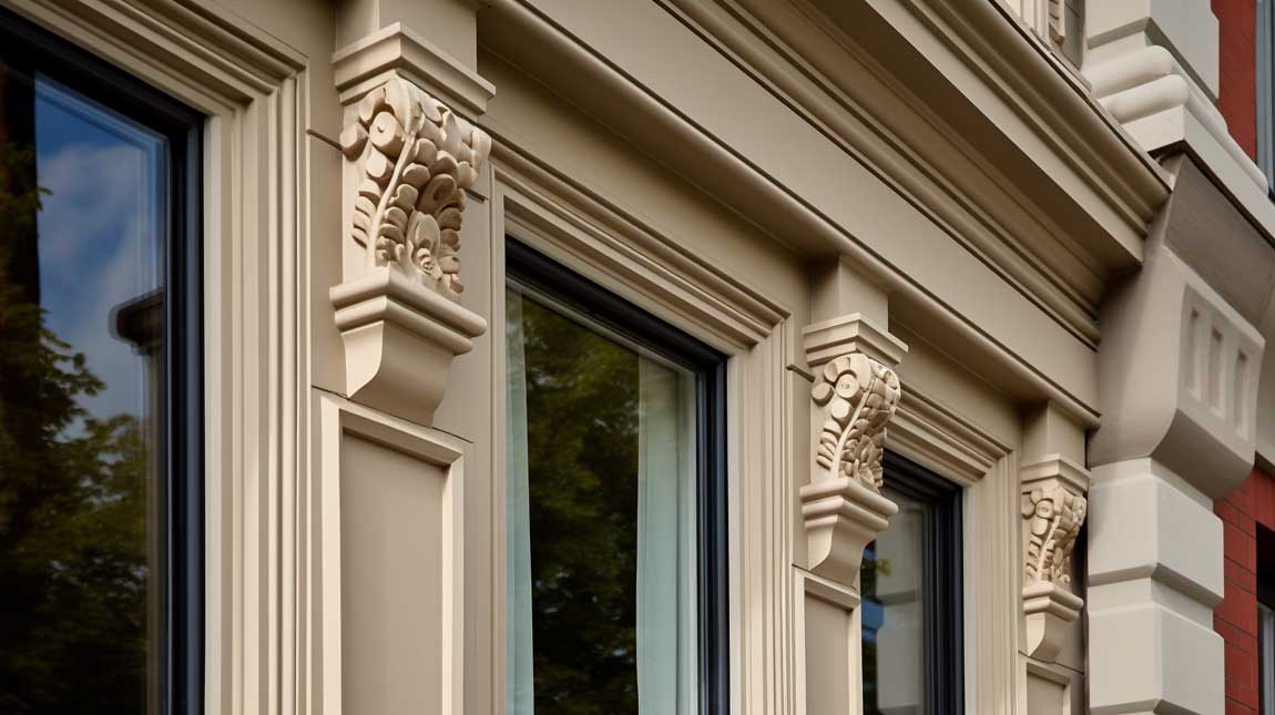 12+ Eye-Catching Exterior Crown Molding Ideas to Frame Your Windows ...