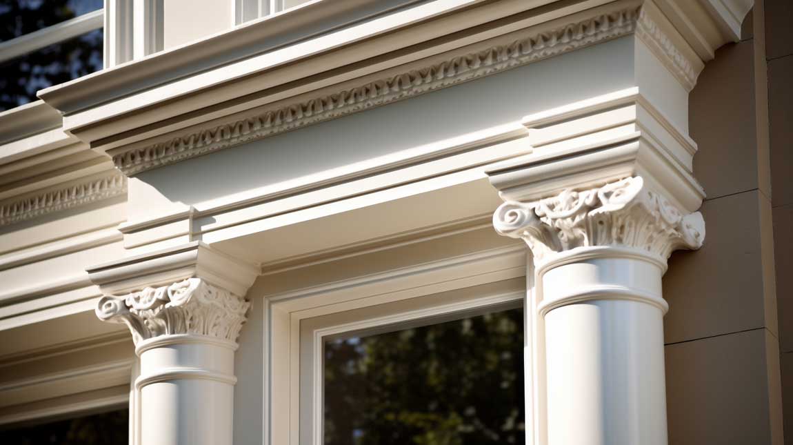 12+ Eye-Catching Exterior Crown Molding Ideas to Frame Your Windows ...