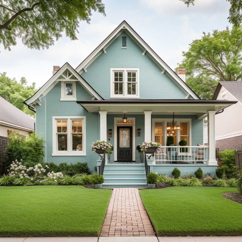 4+ Refreshing Pale Greens for a Best Color Exterior House Makeover ...