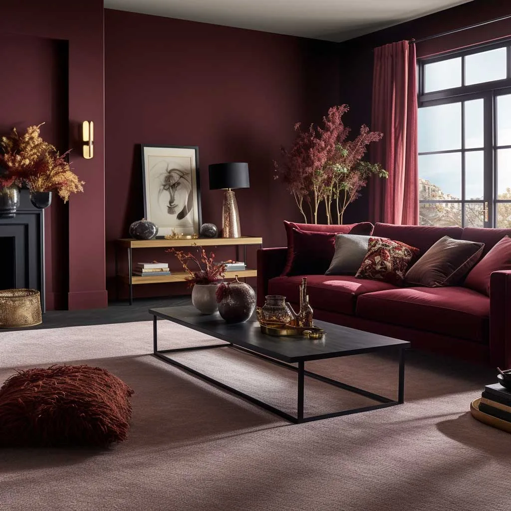 Burgundy Modern Living Rooms Colors Ideas Pilar 31.50