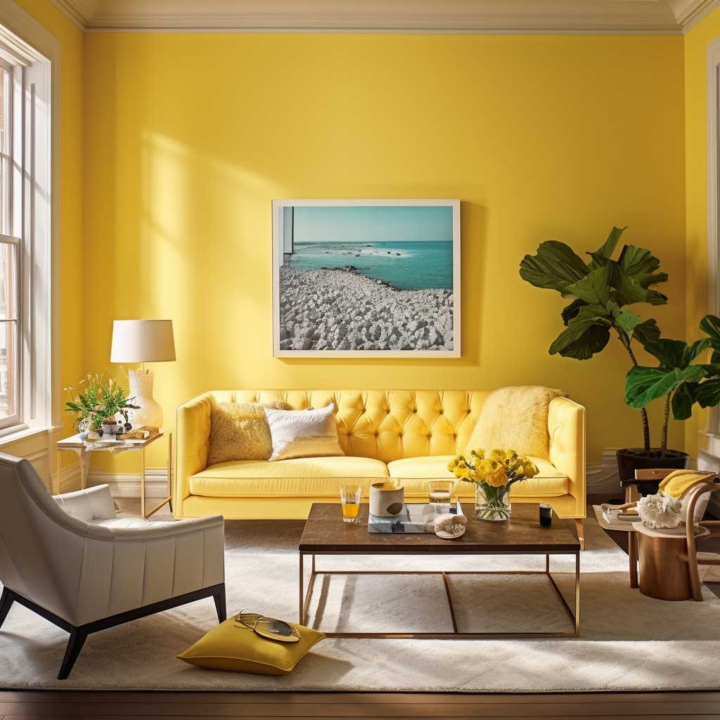 4+ Modern Yellow Living Room Designs for a Sunny Interior • ArtFasad