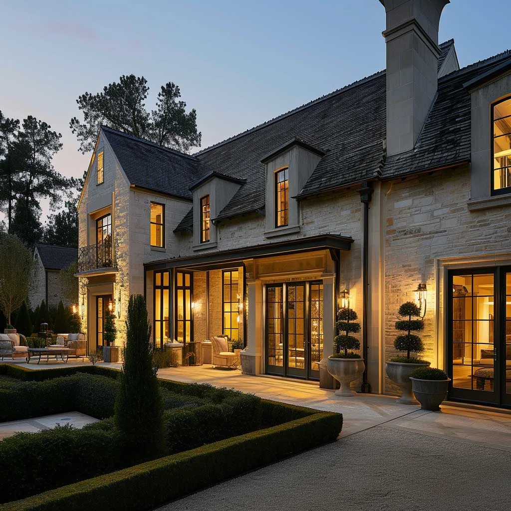 French Country Home Exterior Night 310 Country French Homes Ideas In