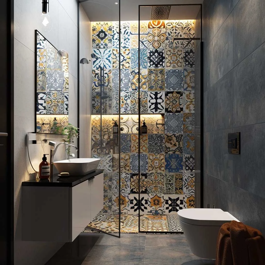 Glass Tile Shower Designs