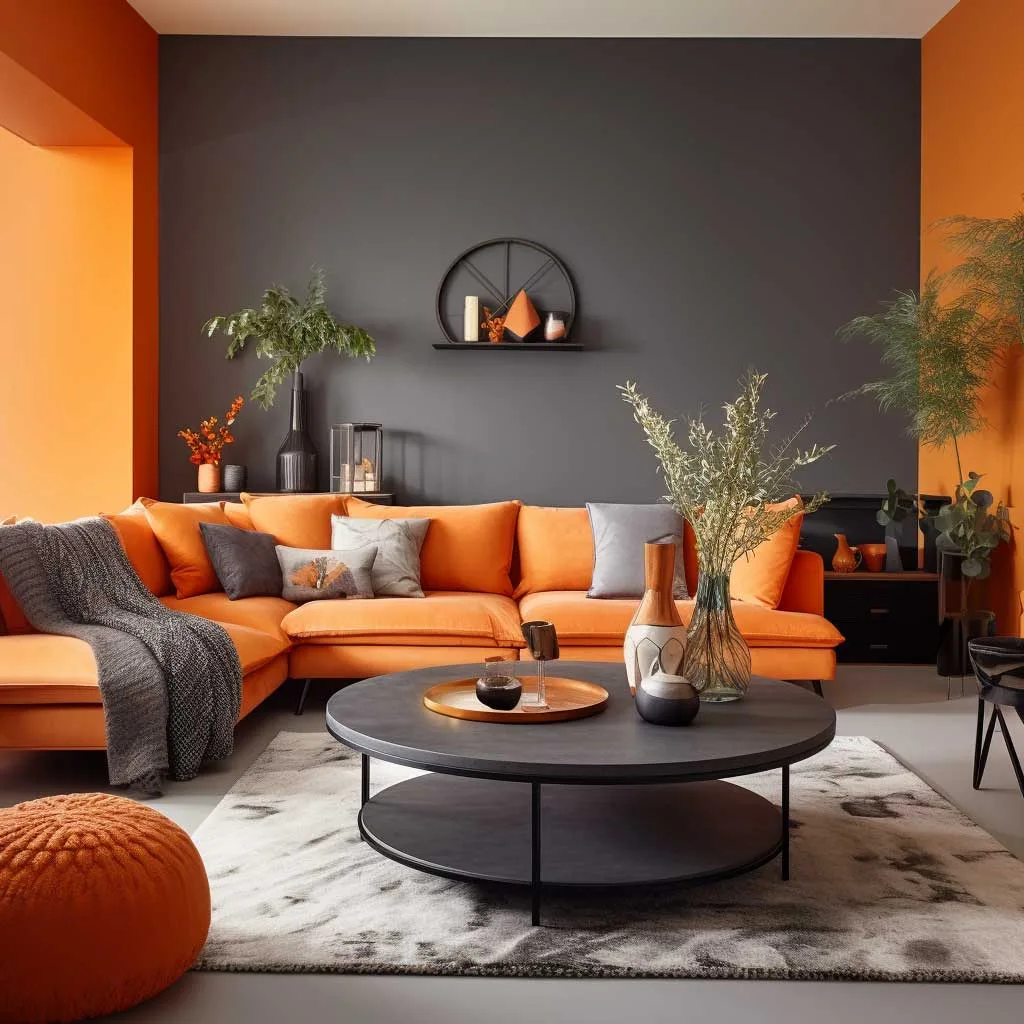 Orange And Gray Living Room Ideas 29 Gray And Burnt Orange Ideas