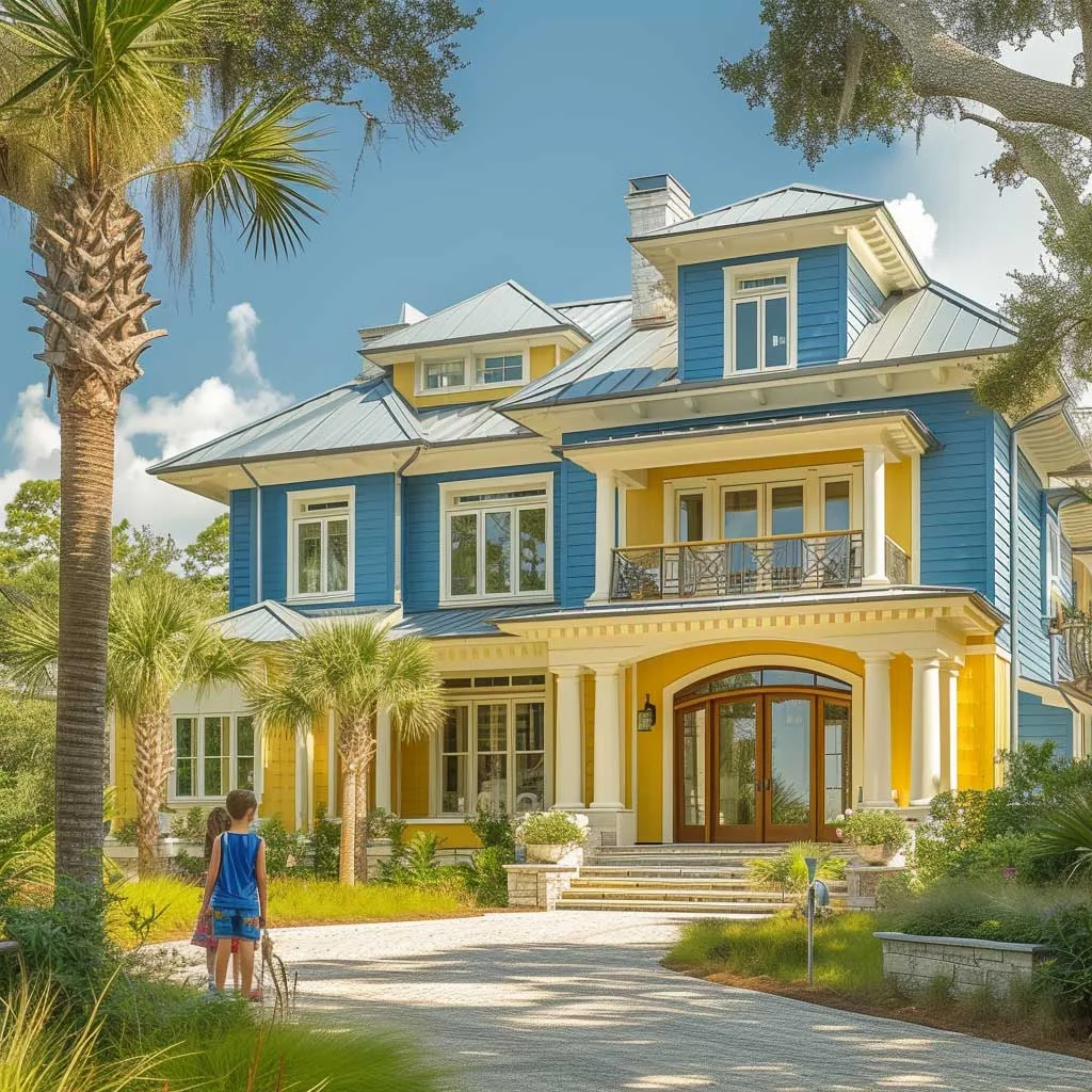 Yellow Blue Homes Two Timeless Blue Exteriors: Before & After