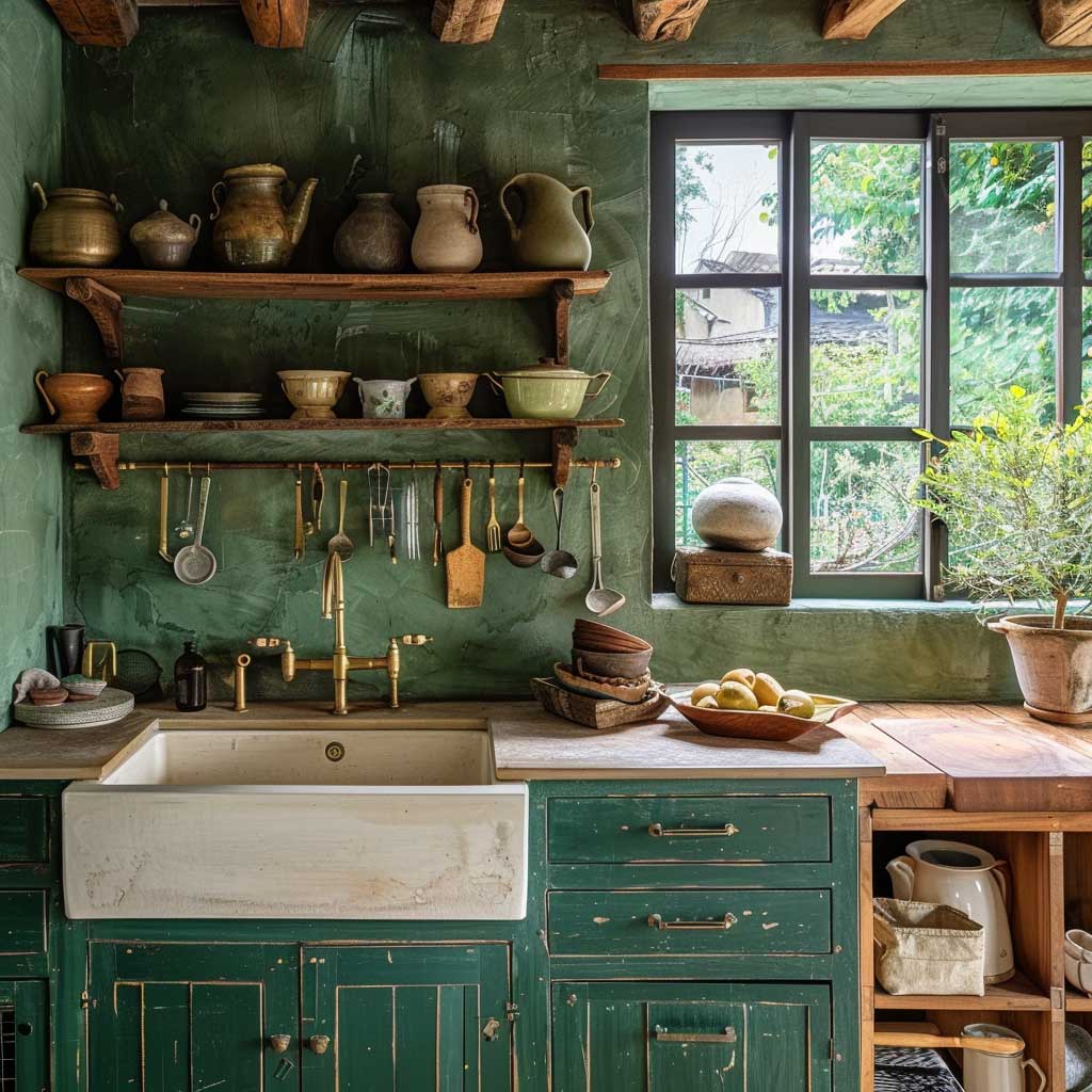 20+ Green Kitchen Ideas for a Vibrant and Lively Cooking Space • ArtFasad