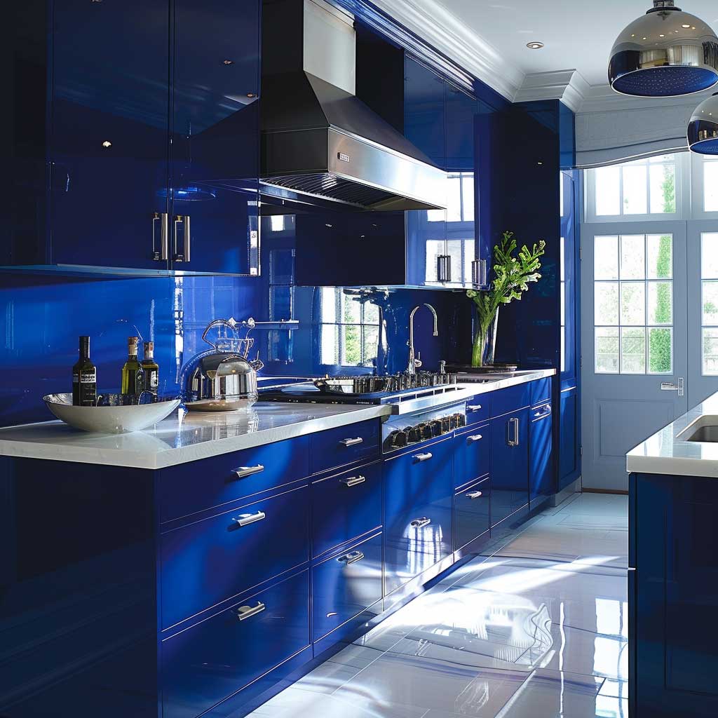 10+ Hollywood Regency Blue Kitchen Cabinets for a Touch of Old-School ...
