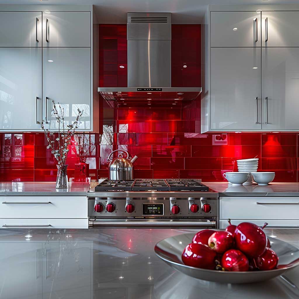 16+ Red Kitchen Backsplash Designs to Ignite Your Culinary Passion ...