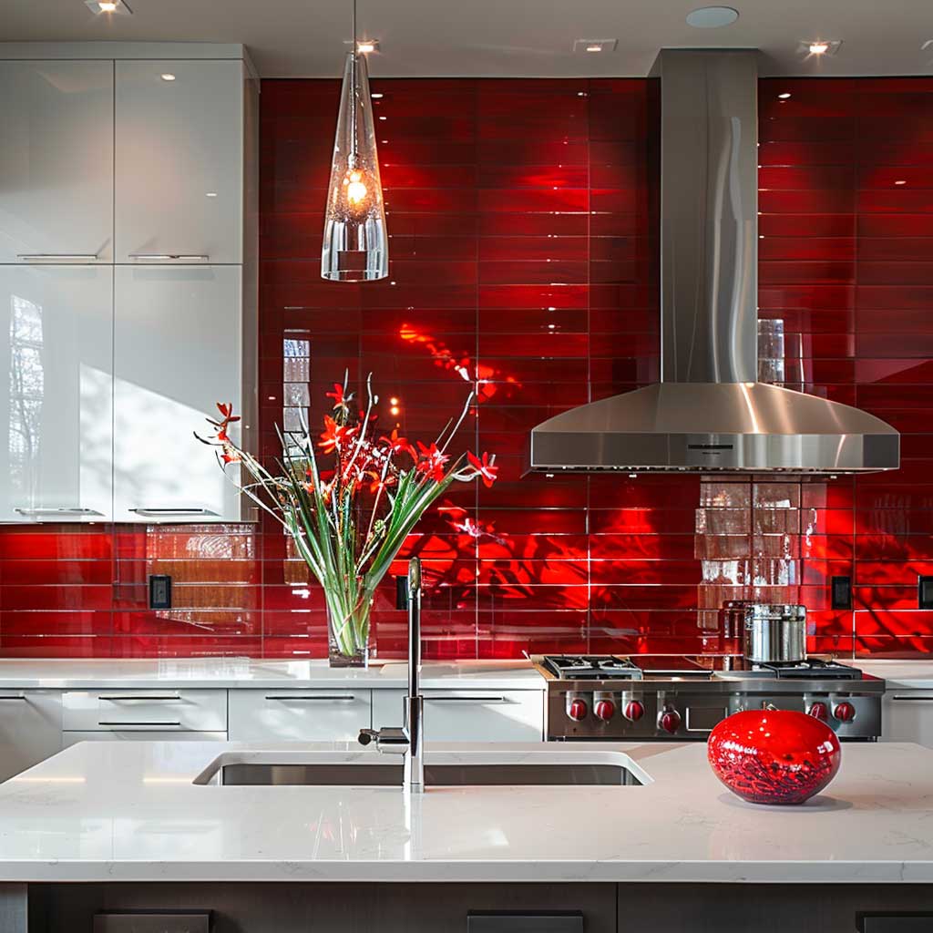 16+ Red Kitchen Backsplash Designs to Ignite Your Culinary Passion ...