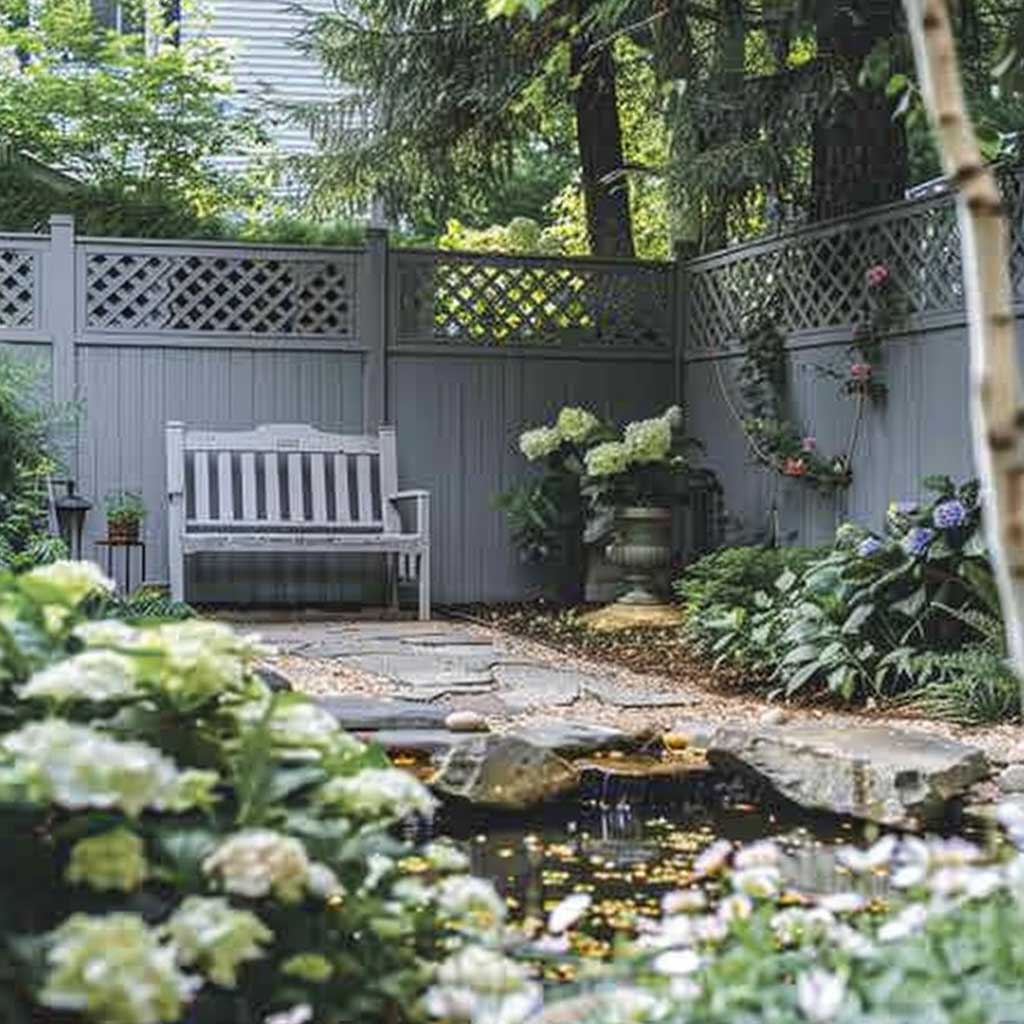 Transform Your Fence with Charcoal Black and Silver Gray Outdoors Paint ...