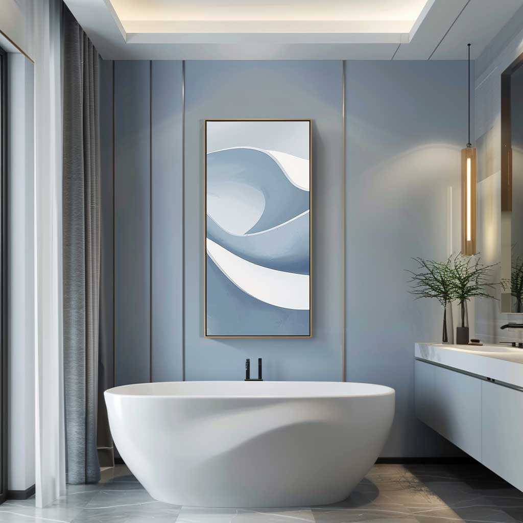 17+ Bathroom Wall Decor Ideas Featuring Modern Abstract Art • ArtFasad