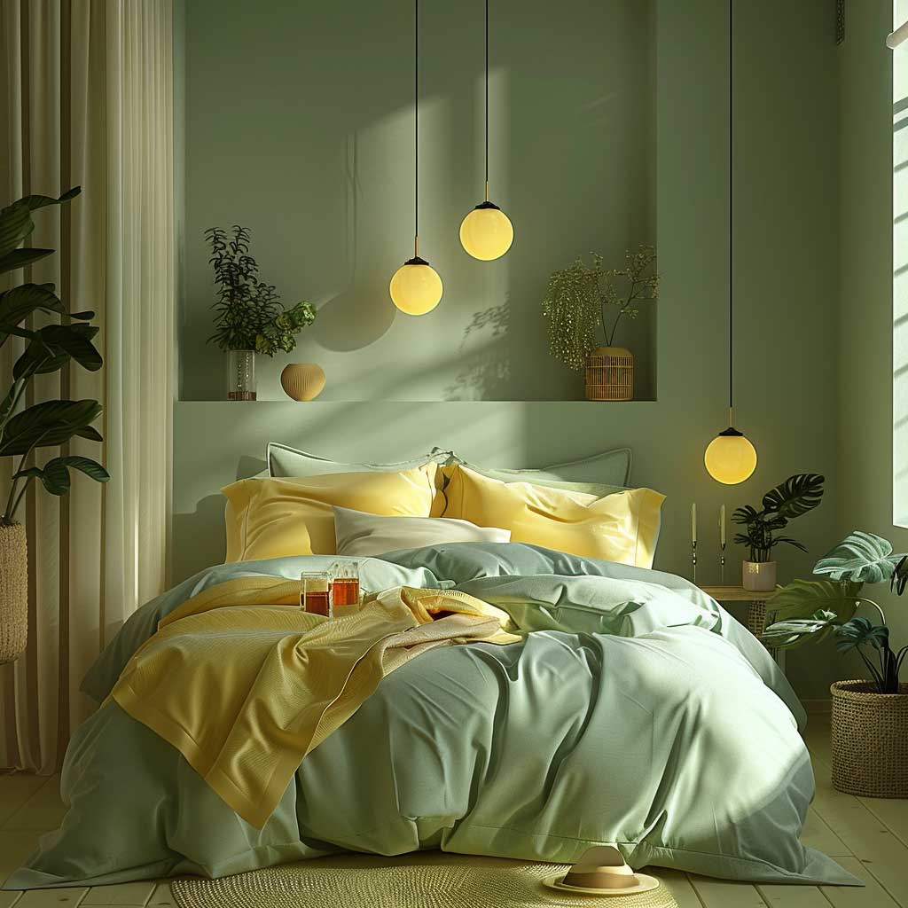 21+ Fresh Room Ideas with Green and Yellow Color Schemes • ArtFasad