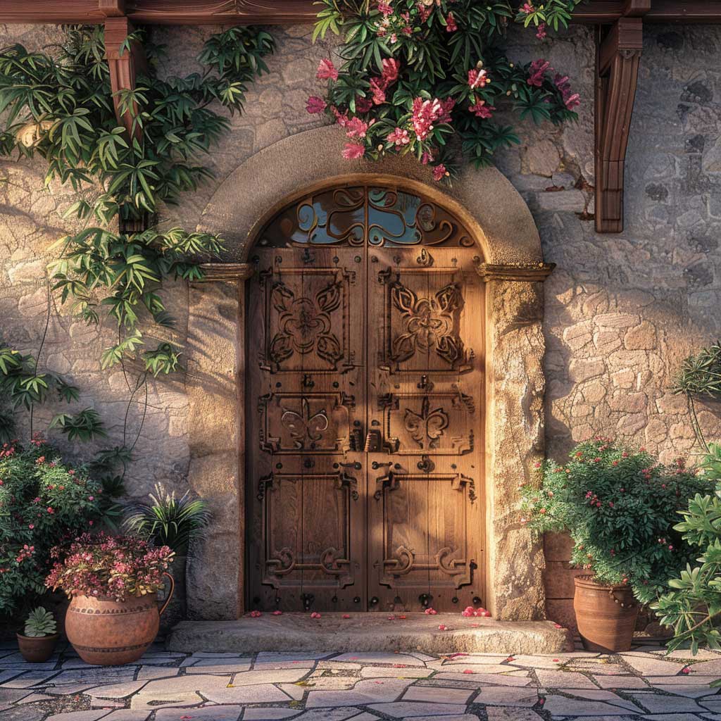 Mediterranean Front Entrance Design Ideas