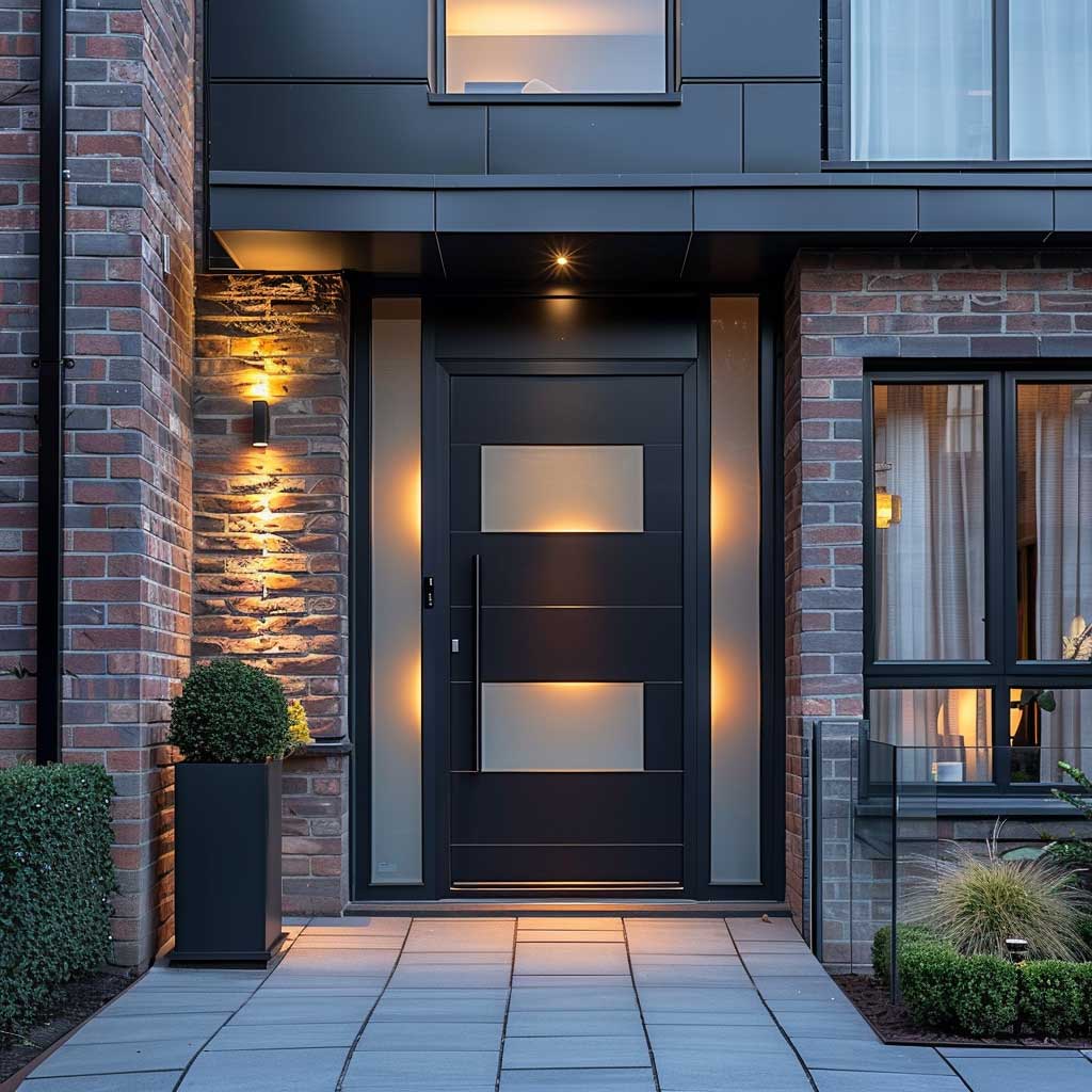 12 Chic Steel Front Door with Window Design for Urban Homes • 333k ...