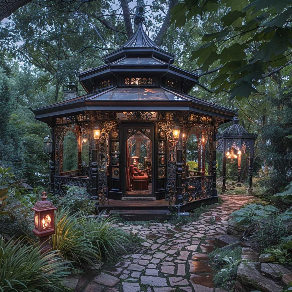 8+ Steampunk Garden Gazebo Ideas for Unique Innovation • 333k ...