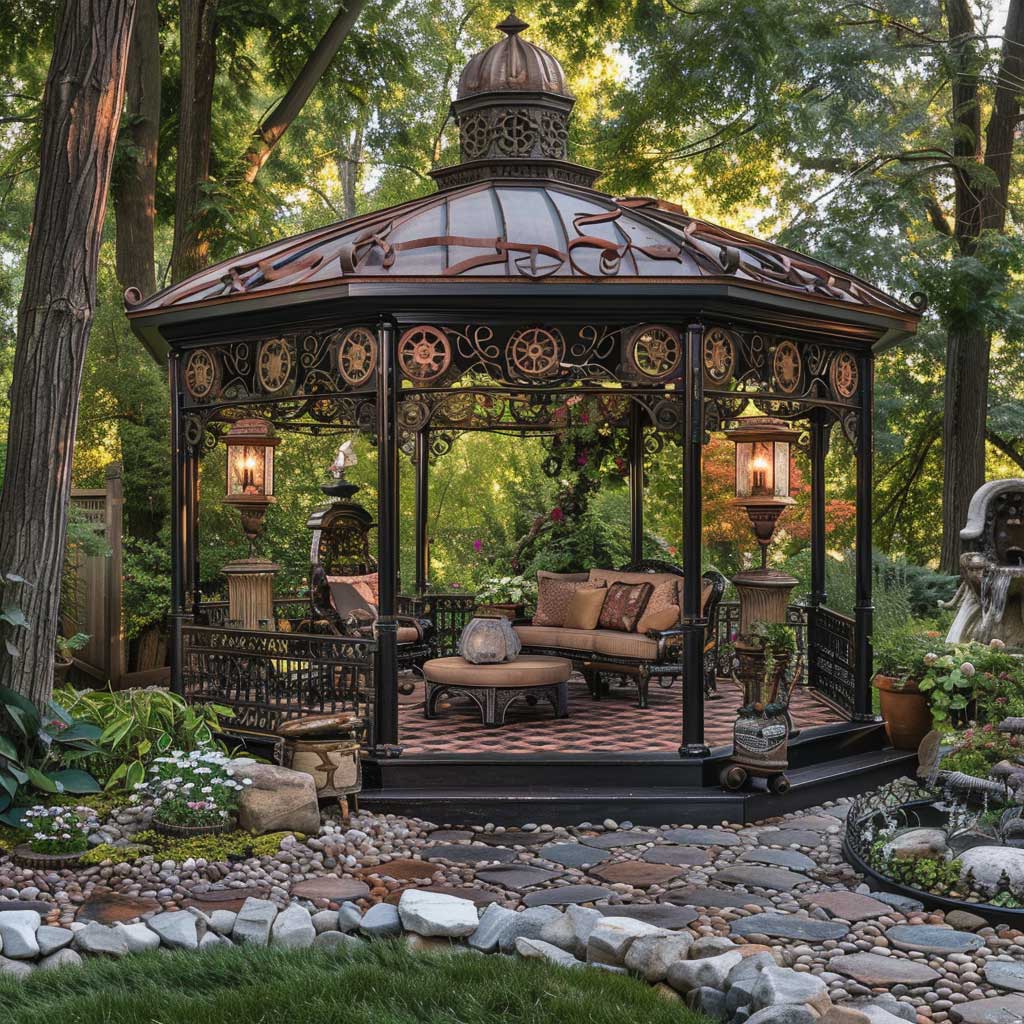 8+ Steampunk Garden Gazebo Ideas for Unique Innovation • 333k ...