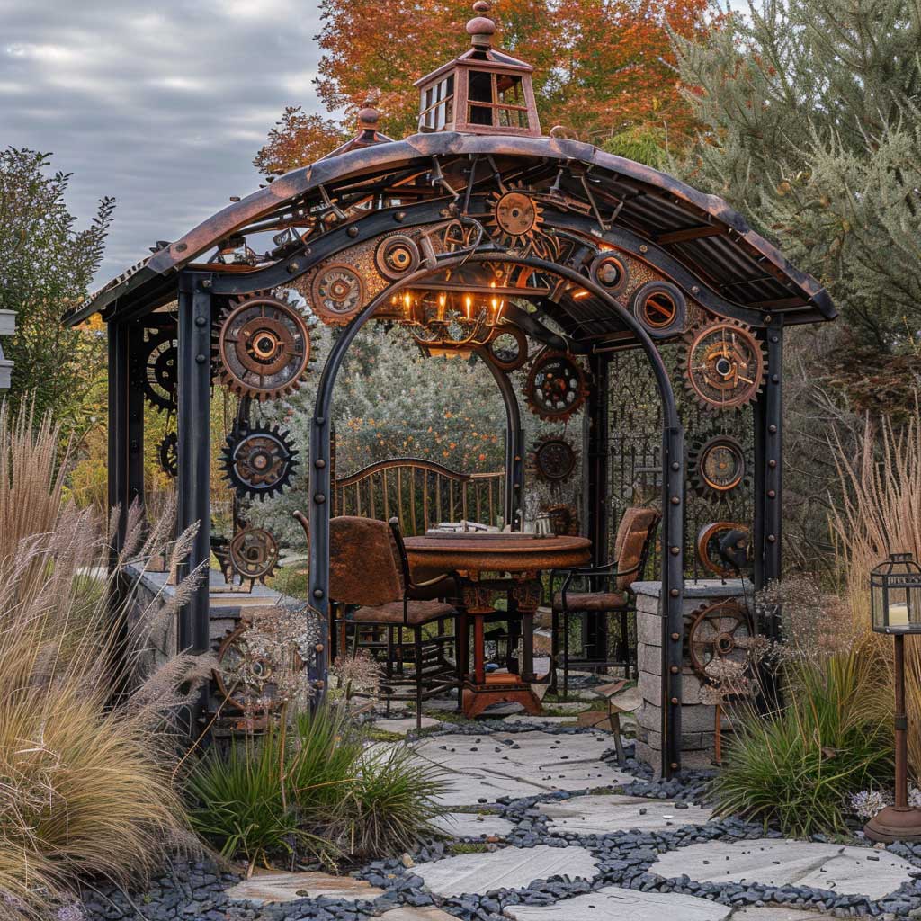 8+ Steampunk Garden Gazebo Ideas for Unique Innovation • 333k ...