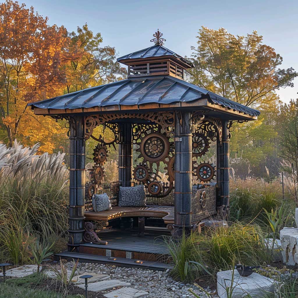 8+ Steampunk Garden Gazebo Ideas for Unique Innovation • 333k ...