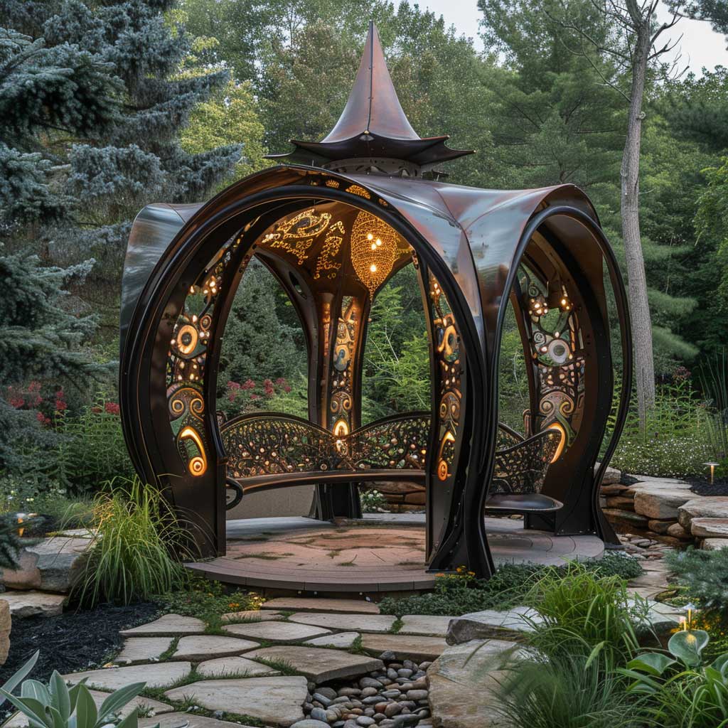 8+ Steampunk Garden Gazebo Ideas for Unique Innovation • 333k ...