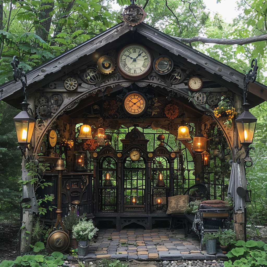 8+ Steampunk Garden Gazebo Ideas for Unique Innovation • 333k ...