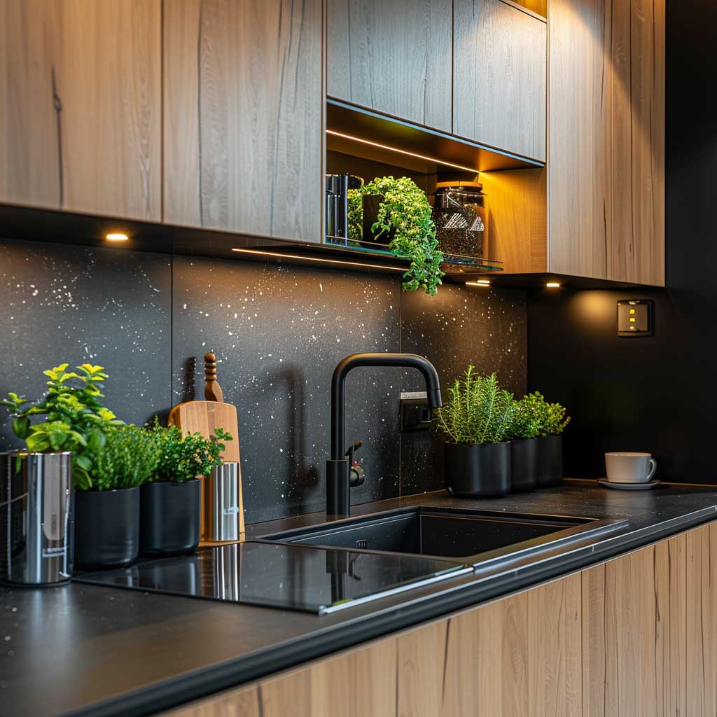 10+ Bold Black Kitchen Countertops Ideas for a Dramatic Statement ...