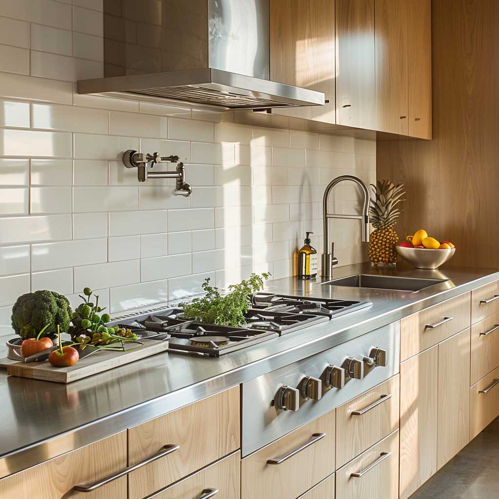 8+ Durable Stainless Steel Kitchen Countertops Ideas for a Modern ...