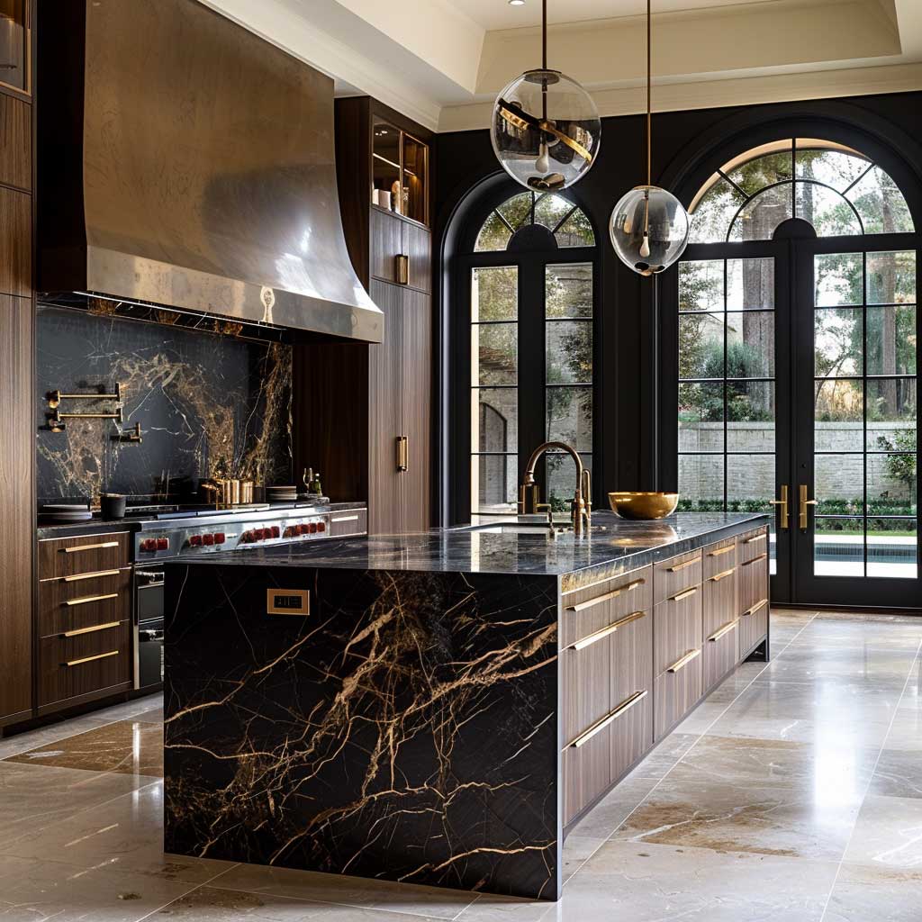 10+ Bold Black Kitchen Countertops Ideas for a Dramatic Statement ...