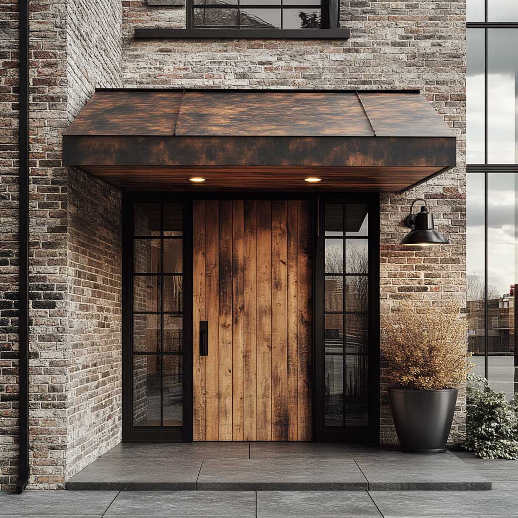 Modern Industrial Front Door Front Doors, Stock, Custom, Modern And