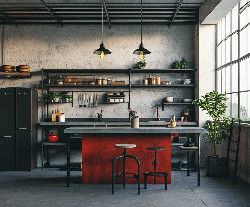 10+ Bold Small Kitchen Island Ideas in Red for a Striking Statement ...