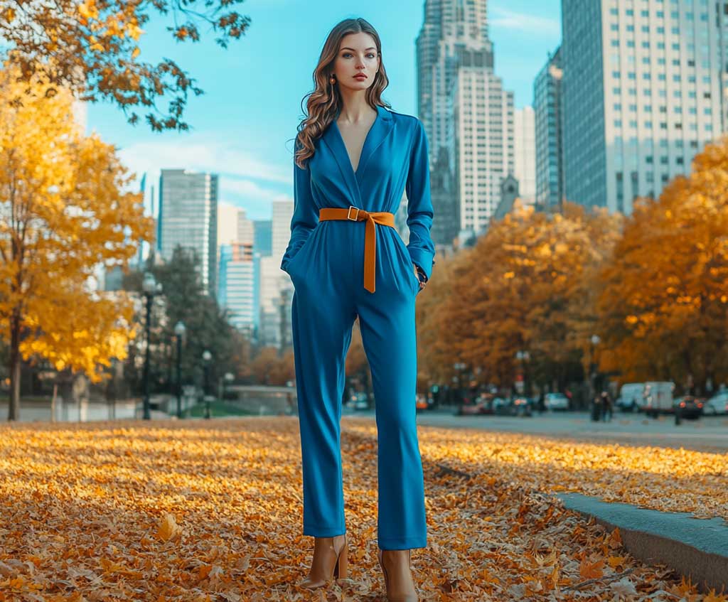 5+ Fall Clothing Ideas with Electric Blue and Warm Amber Tones • 333k ...