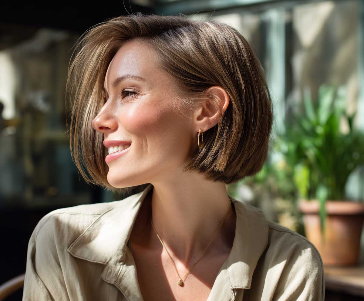 10+ Short to Mid Length Hairstyles in Blunt Bob Styles