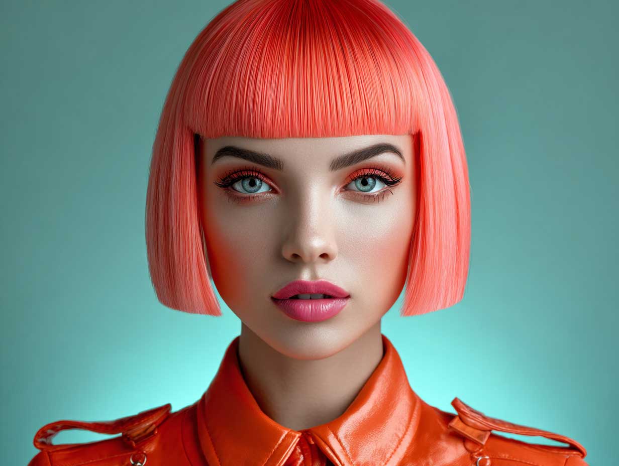 7+ Chic Ways to Rock a Blunt Haircut with a Middle Part • 333k ...