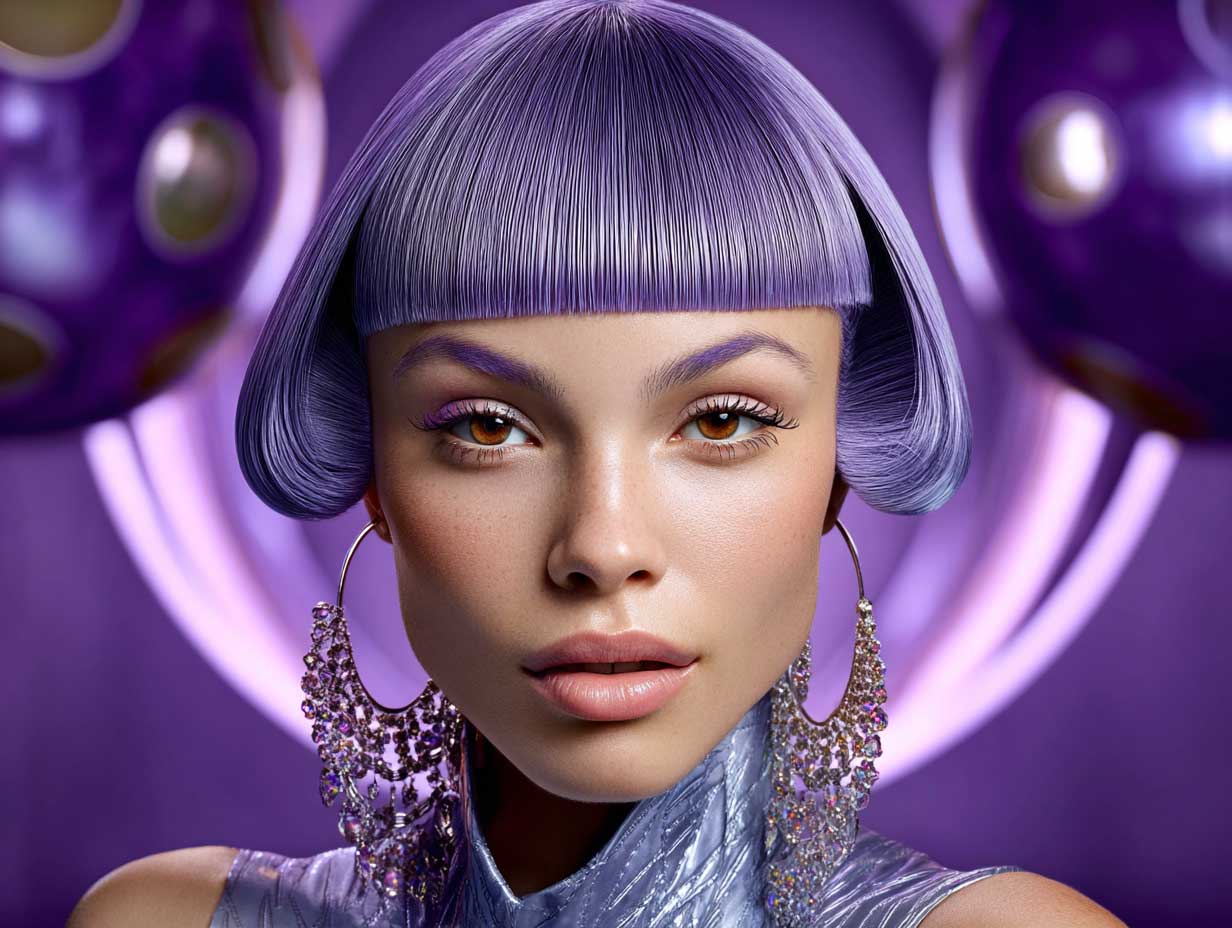 7+ Chic Ways to Rock a Blunt Haircut with a Middle Part • ArtFasad