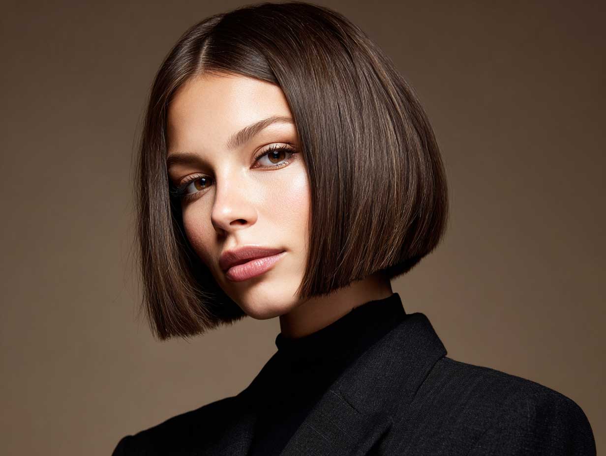 10+ Effortless Blunt Bob Haircut Styles with Middle Parts • ArtFasad