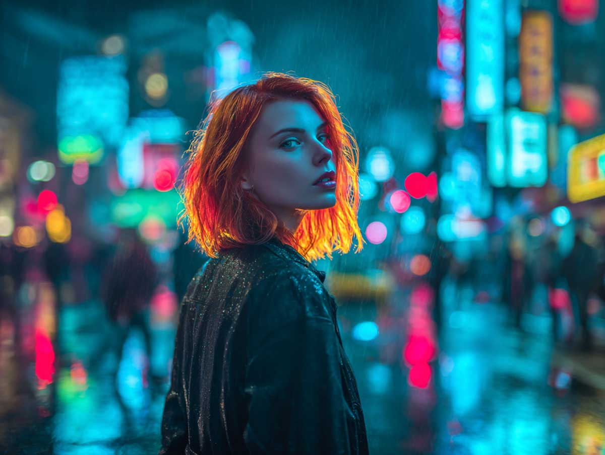 Electric Neon Red Dye Hair Ideas for a Bold Cyber Aesthetic