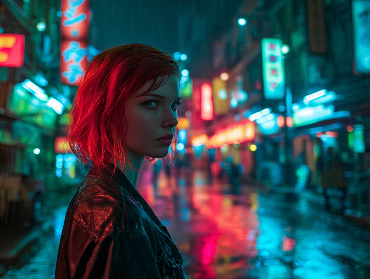 Electric Neon Red Dye Hair Ideas for a Bold Cyber Aesthetic